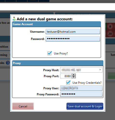 Proxy Switcher: How to use proxies to simulate duals - TCommander Bot